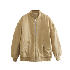 Simple Basic Zip Up Bomber Jacket – Evael